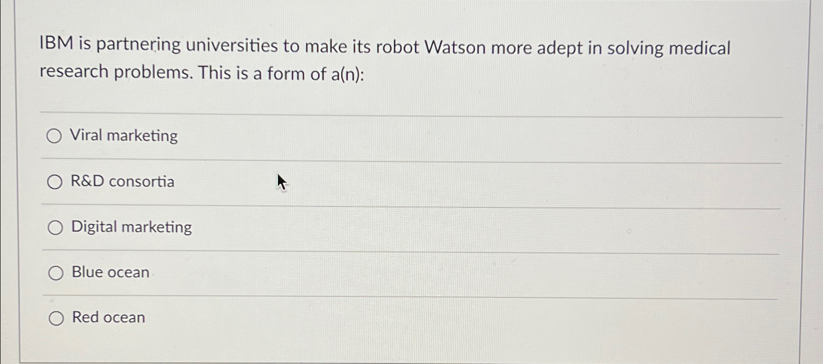 Solved IBM is partnering universities to make its robot | Chegg.com