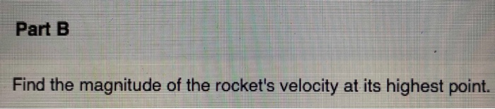 Solved A rocket blasts off vertically from rest on the | Chegg.com