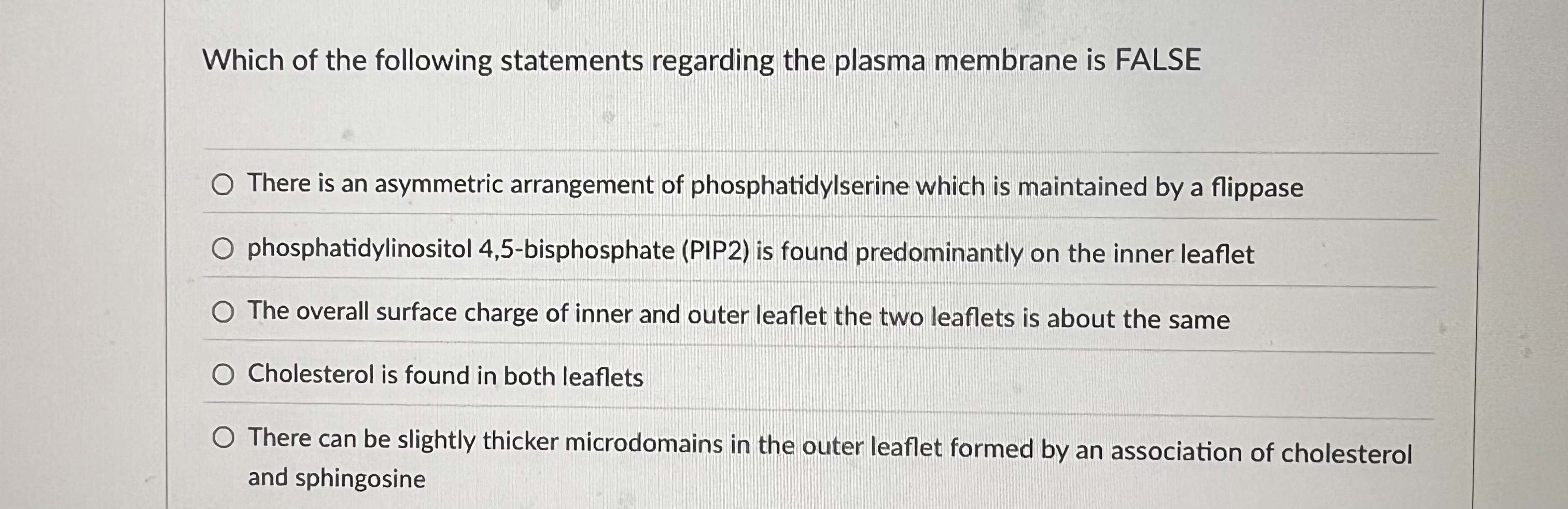 Solved Which of the following statements regarding the | Chegg.com