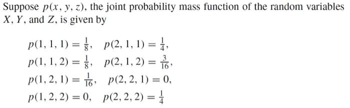 Solved compute the marginal probability mass function (PMF) | Chegg.com