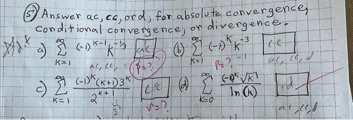 Solved 5) Answer \\( a c, c a \\), ord, for absolute | Chegg.com
