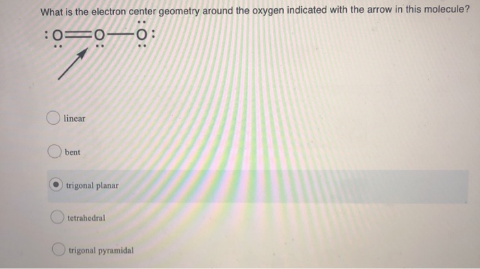 Solved What is thr ELECTRON CENTER GEOMETRY around thr | Chegg.com