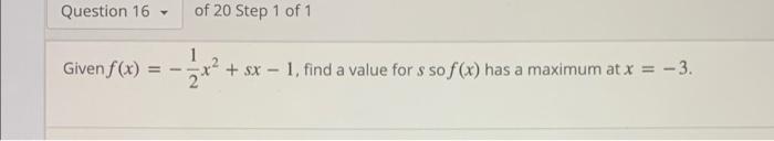 Solved Consider the following graph. Step 1 of 2: Determine | Chegg.com