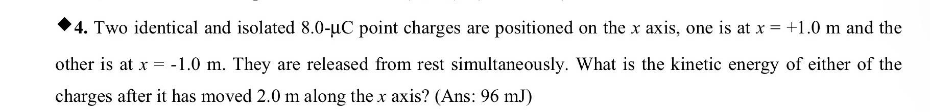 Solved Two identical and isolated 8.0-μC ﻿point charges are | Chegg.com