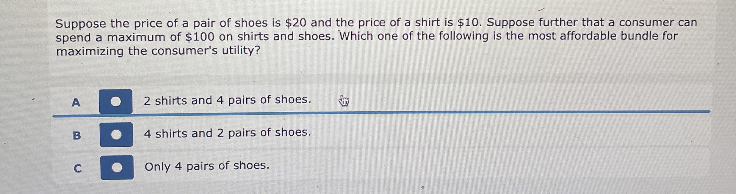 Solved Suppose the price of a pair of shoes is $20 ﻿and the | Chegg.com