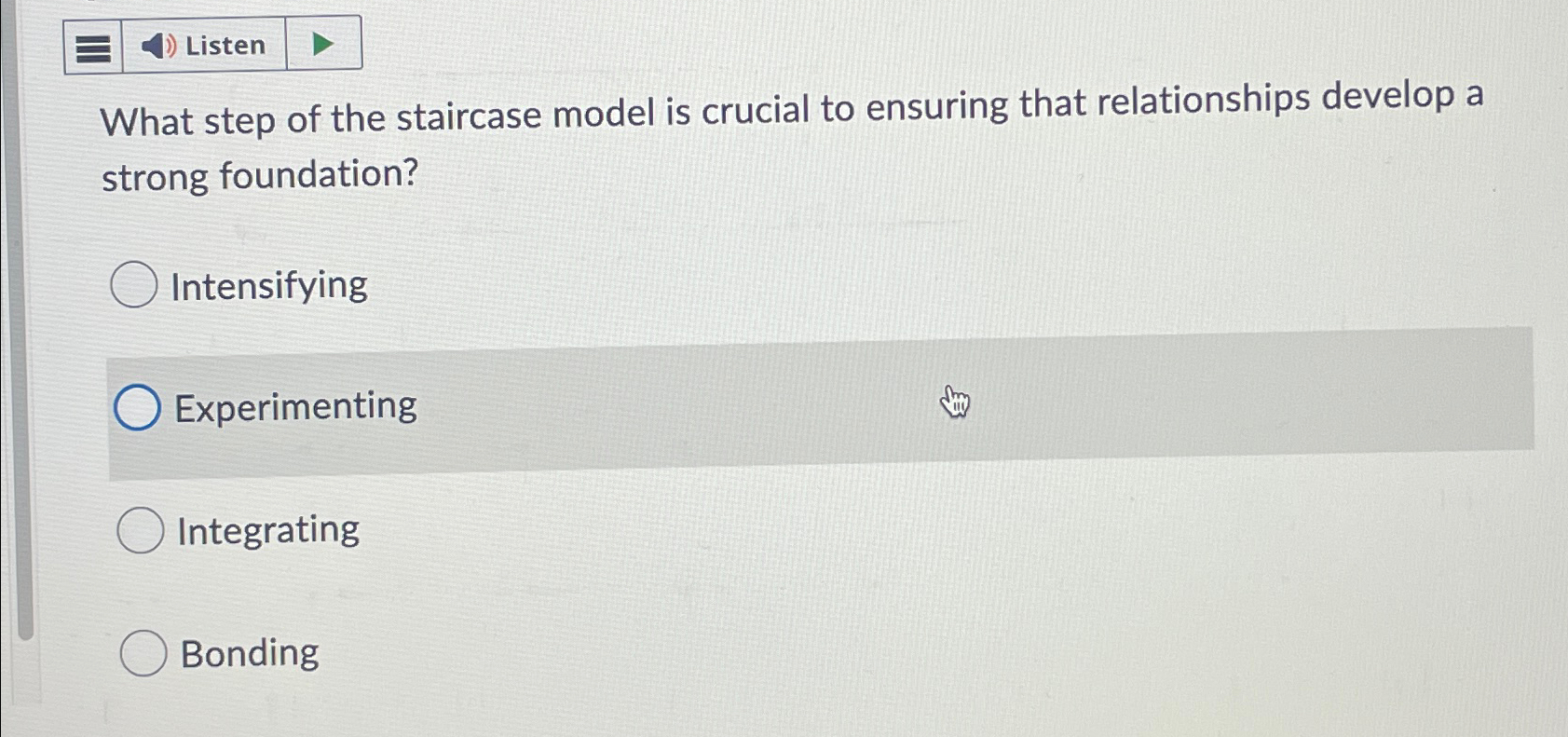 Solved What step of the staircase model is crucial to | Chegg.com