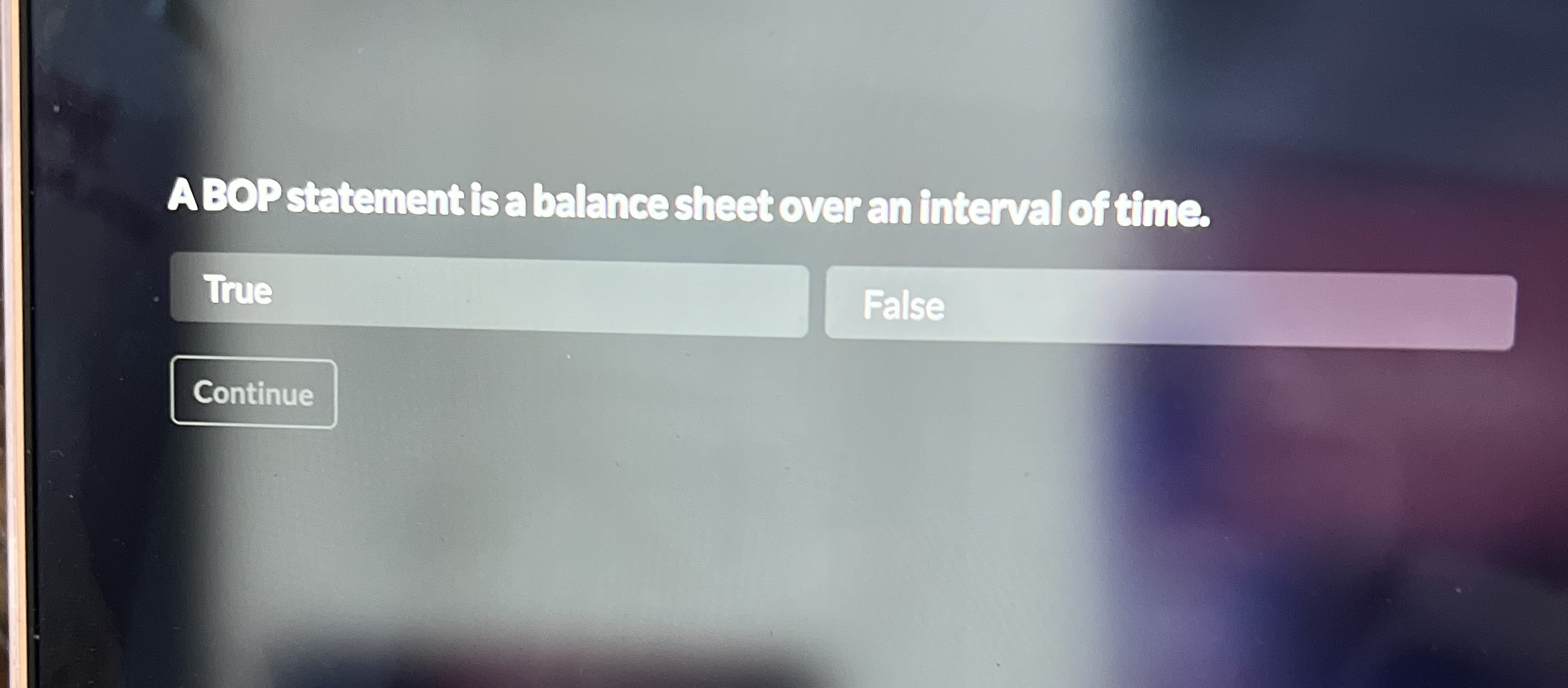 Solved A BOP statement is a balance sheet over an interval | Chegg.com