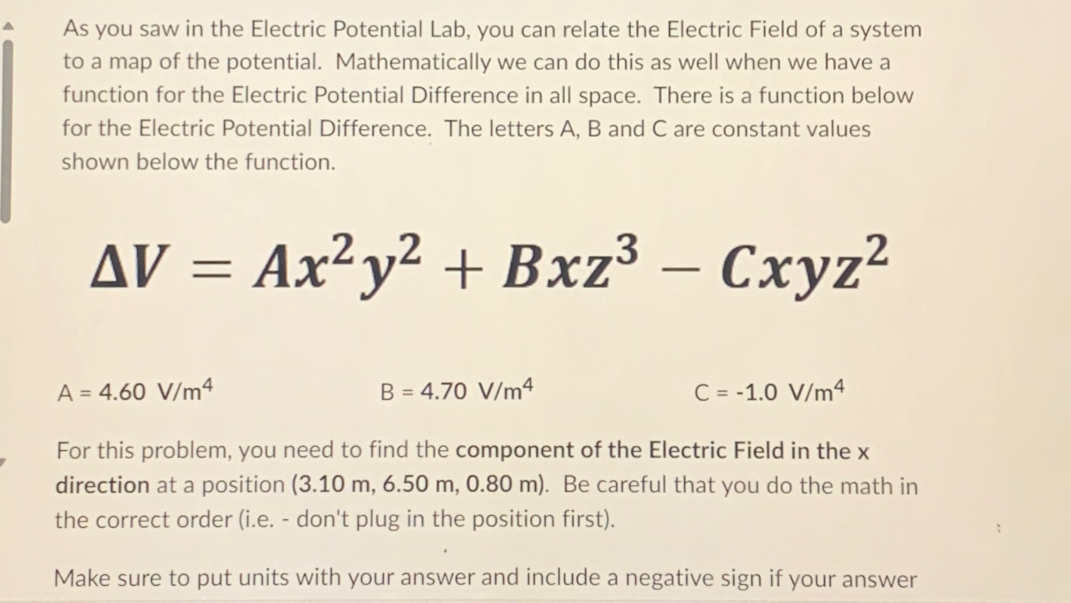 Solved As you saw in the Electric Potential Lab, you can | Chegg.com
