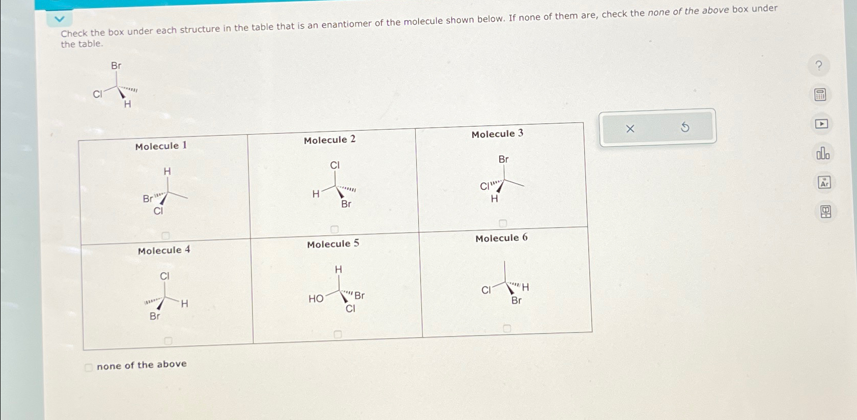 Solved the table.\table[[Molecule 1,Molecule 2,Molecule | Chegg.com