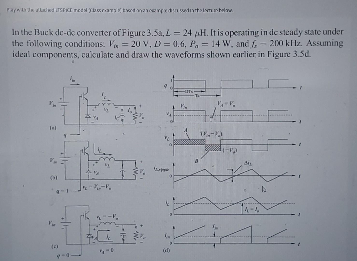 Solved Play with the attached LTSPICE model (Class example) | Chegg.com