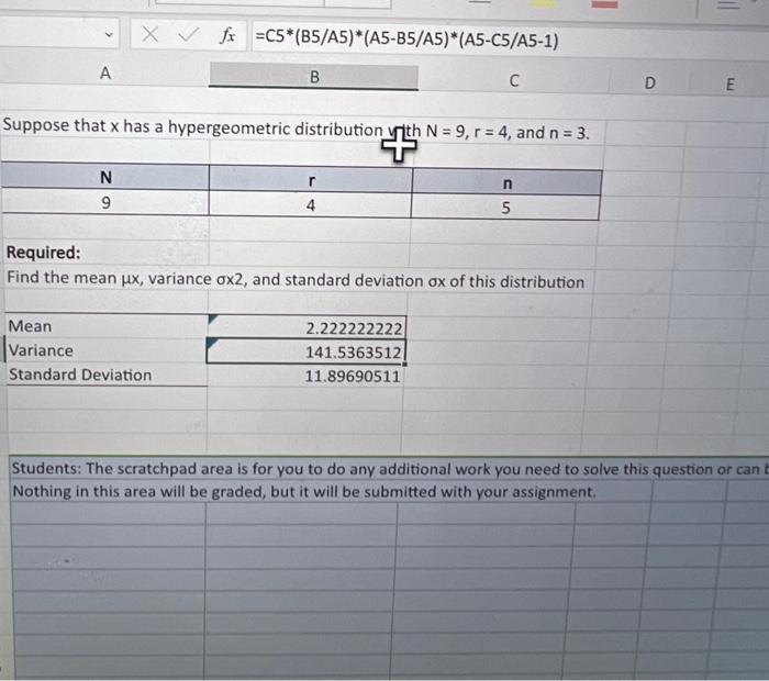 Solved Suppose that x has a hypergeometric distribution yth | Chegg.com