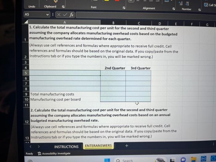 Solved accounting calculations in excel, can you make sure | Chegg.com