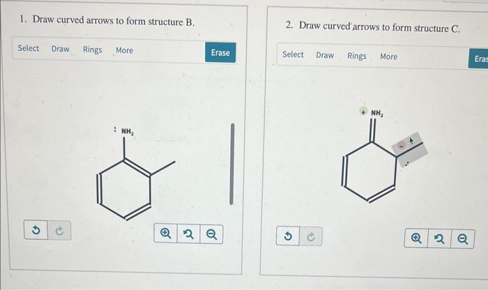 Solved or each resonance structure, use curved arrows to | Chegg.com