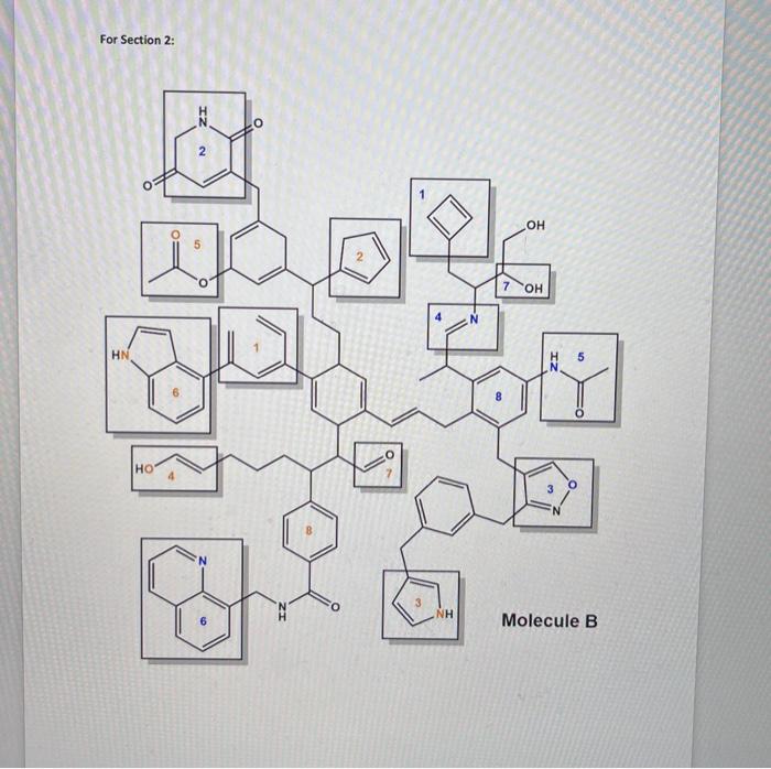 Solved Working ONLY with the blue labels for molecule \\( | Chegg.com