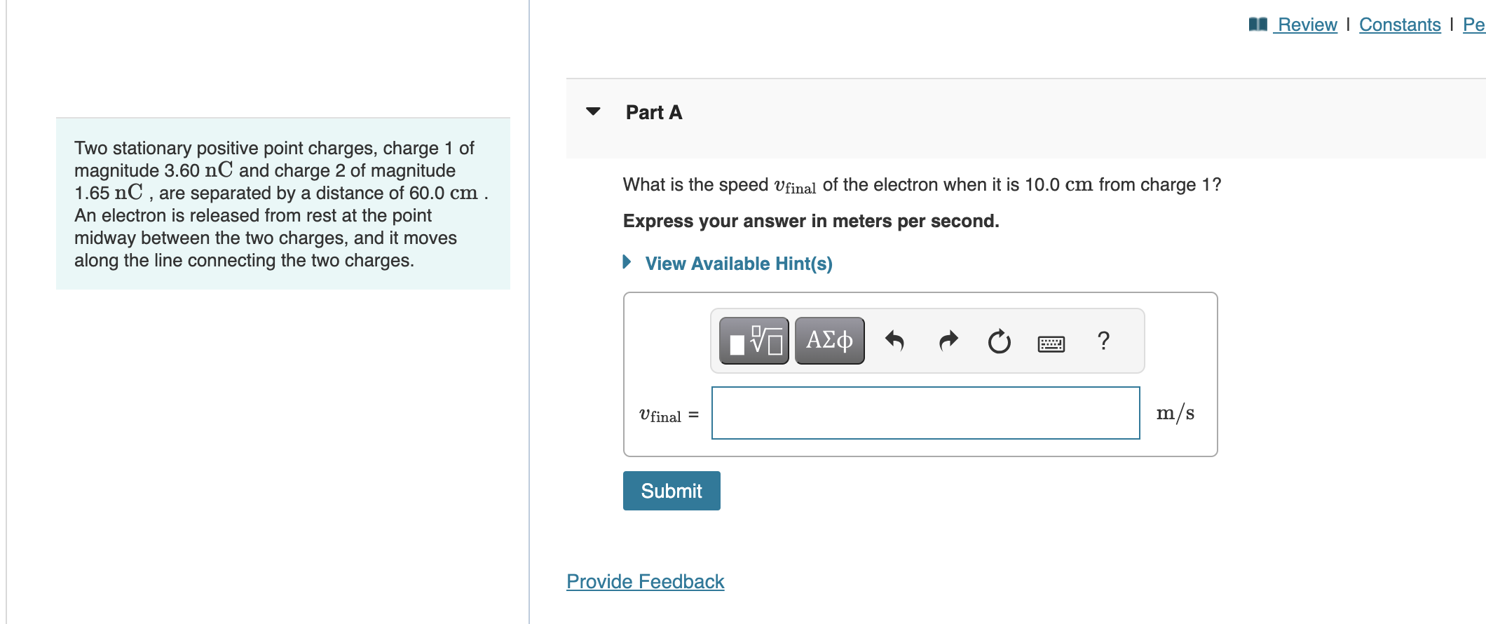 Solved Two stationary positive point charges, charge 1 | Chegg.com