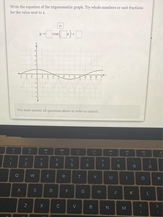 Solved Write the equation of the trigonometric graph. Try | Chegg.com