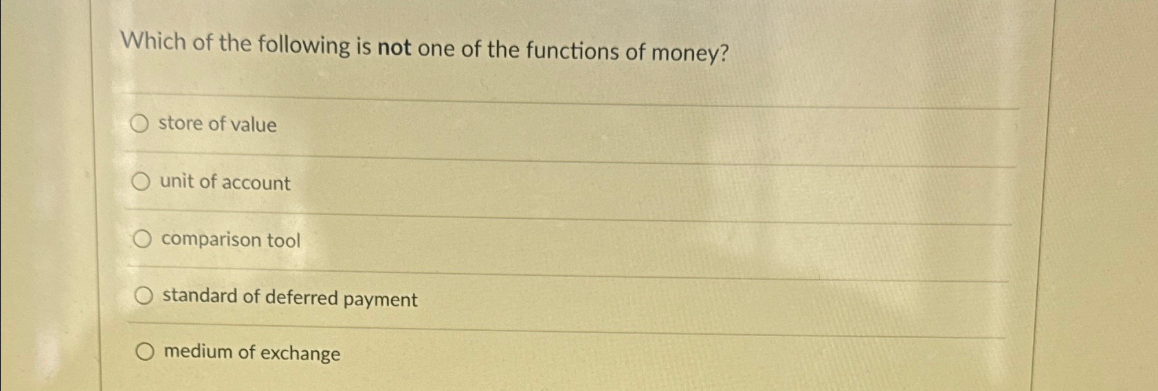 Solved Which of the following is not one of the functions of | Chegg.com