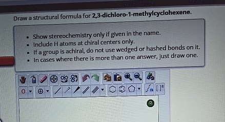 Solved Draw a structural formula for | Chegg.com
