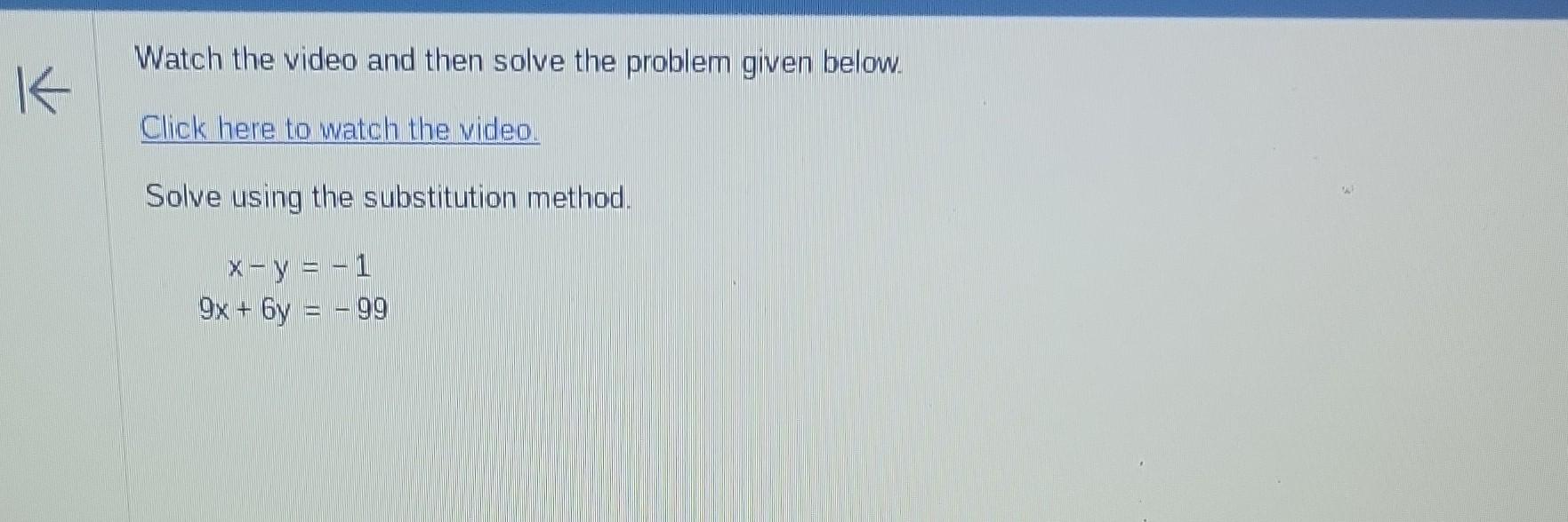 Solved Watch the video and then solve the problem given | Chegg.com