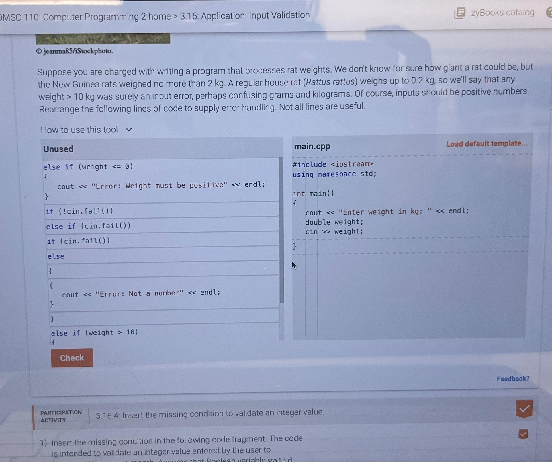 Solved MSC 110: Computer Programming 2 ﻿home >3.16 ﻿: | Chegg.com