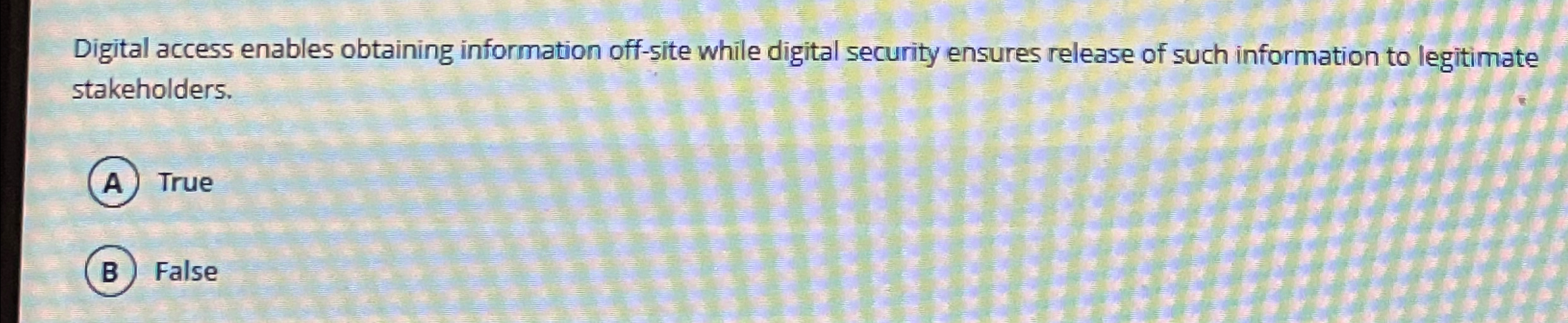 Solved Digital access enables obtaining information off-site | Chegg.com