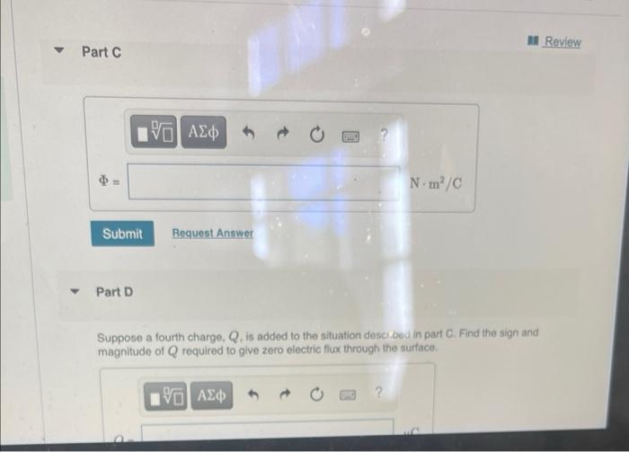 Solved Consider a spherical Gaussian surtace and threo | Chegg.com