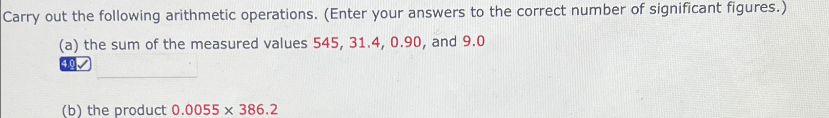 Solved Carry out the following arithmetic operations. (Enter | Chegg.com