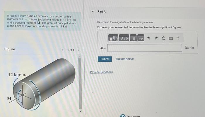 Solved A rod in (Figute 1) has a circular cross section with | Chegg.com Solved A rod in (Figute 1) has a circular cross section with | Chegg.com
