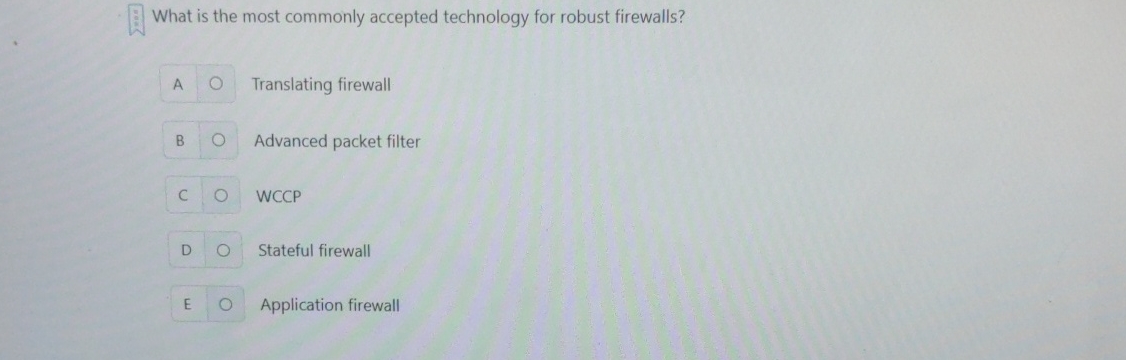 Solved What is the most commonly accepted technology for | Chegg.com