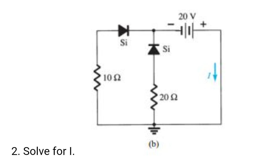 Solved 1 1. Solve for currents of two diodes, (ID1 and ID2), | Chegg.com