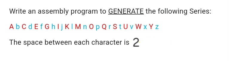 Solved Previous one not working!! ﻿Write an assembly program | Chegg.com
