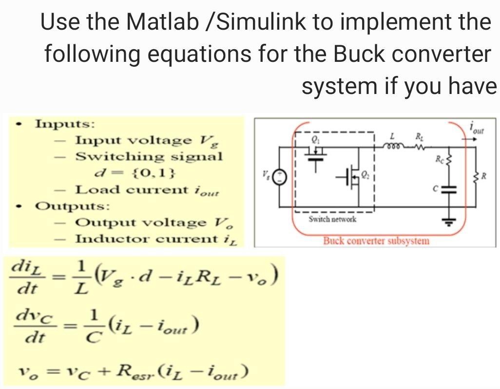 Solved Use the Matlab/Simulink to implement the following | Chegg.com