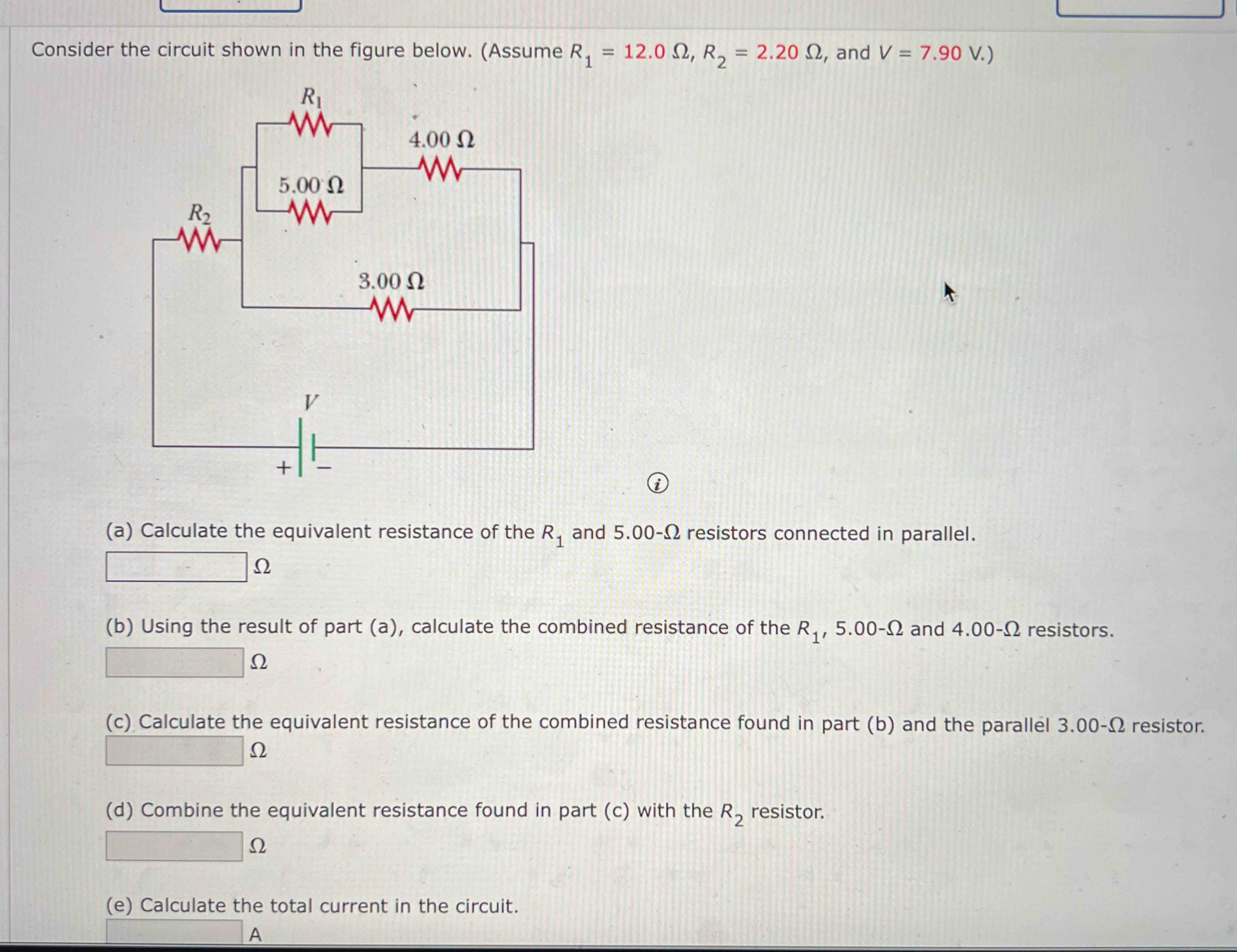 Solved Consider the circuit shown in the figure below. | Chegg.com
