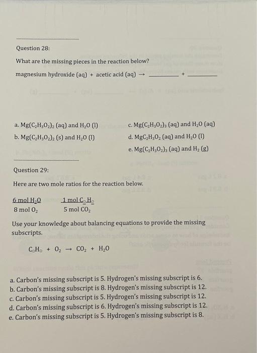 Solved +(NH4)2CO3→ chromium carbonate +NH4C2H3O2 The | Chegg.com