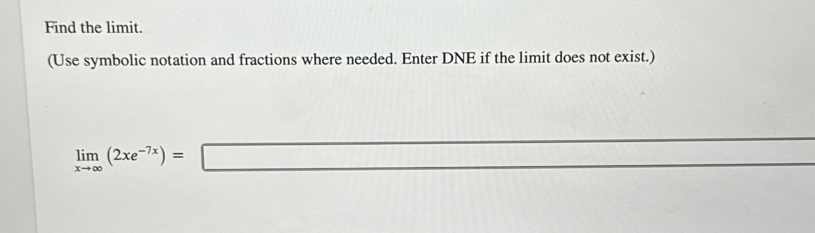 Solved Find the limit.(Use symbolic notation and fractions | Chegg.com