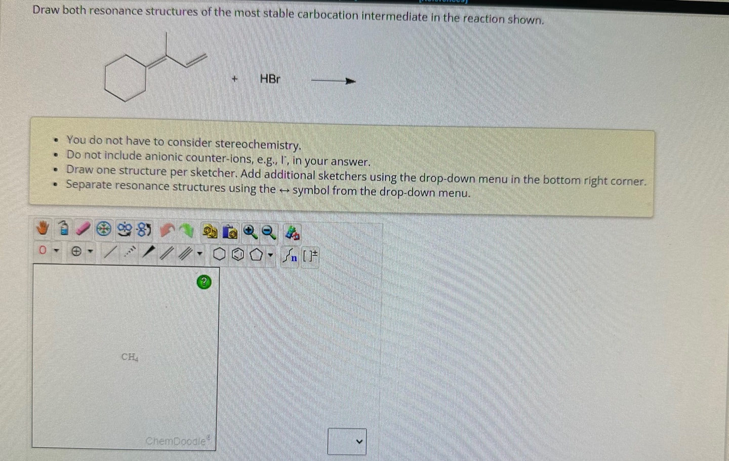 Solved Draw both resonance structures of the most stable | Chegg.com