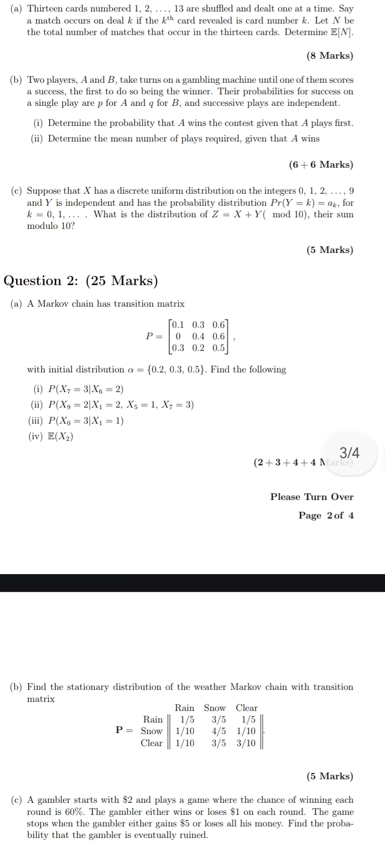 Solved (a) ﻿Thirteen cards numbered 1,2,dots,13 ﻿are | Chegg.com