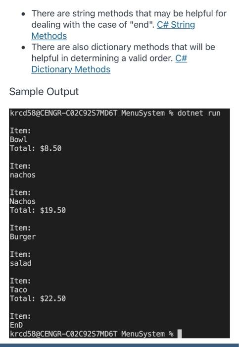 Solved Description: Create a program that prompts the user | Chegg.com