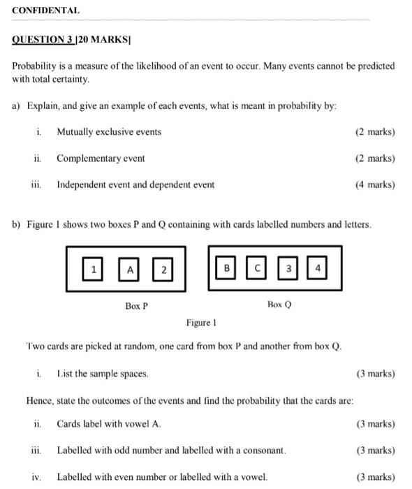 Solved Probability is a measure of the likelihood of an | Chegg.com