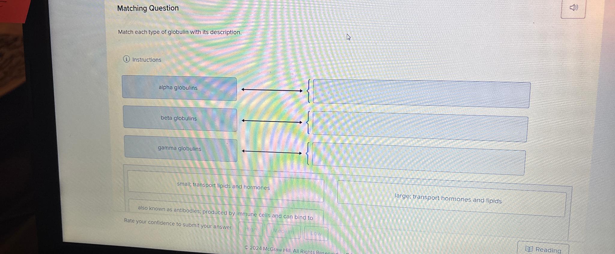 Solved Matching Question(D)Match each type of globulin with | Chegg.com