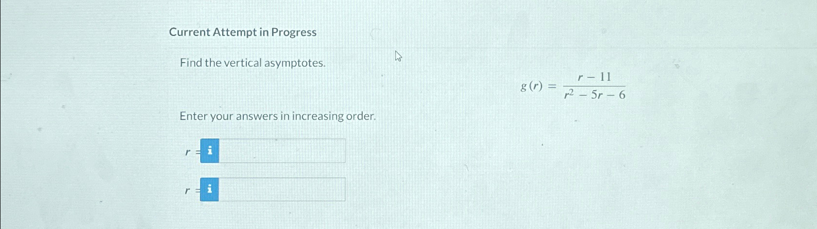 Solved Current Attempt in ProgressFind the vertical | Chegg.com