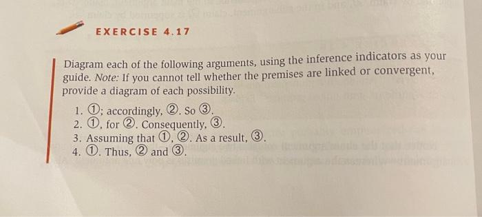 Diagram each of the following arguments, using the | Chegg.com