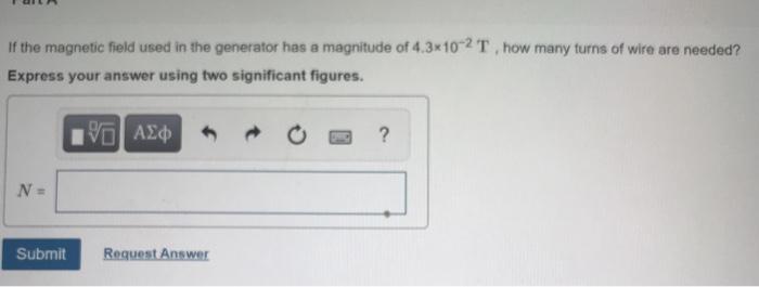Solved A generator is designed to produce a maximum emf of | Chegg.com