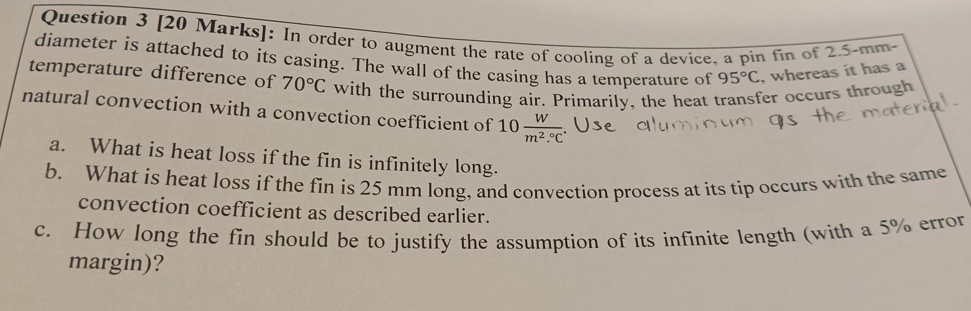 Solved Question 3 20 Marks In Order To Augment The Rate
