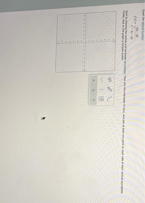 Solved Graph the national function 10x - 20 - 3x10 Start by | Chegg.com