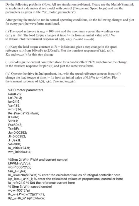 Solved Do the following problems (Note: All are simulation | Chegg.com