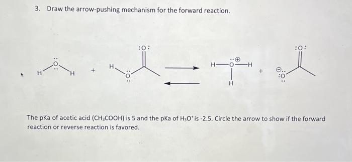 Solved 3. Draw the arrow-pushing mechanism for the forward | Chegg.com