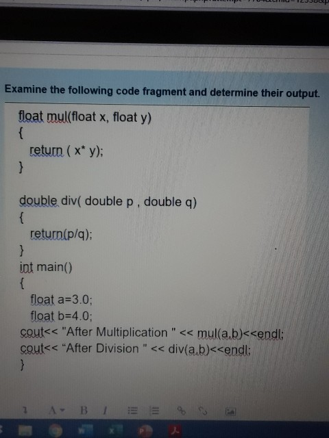 Solved Examine the following code fragment and determine | Chegg.com