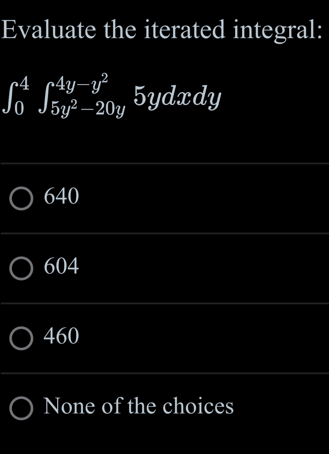 Solved Evaluate the iterated | Chegg.com
