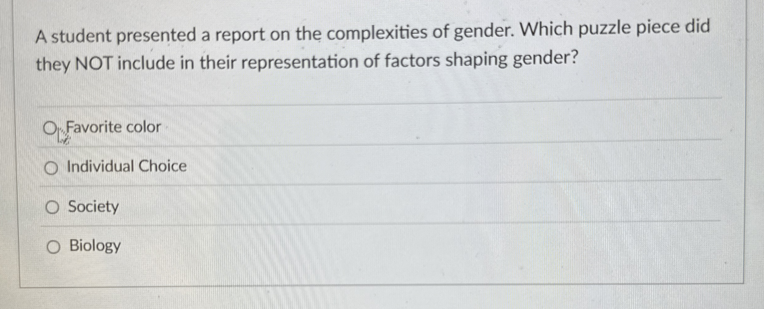 Solved A student presented a report on the complexities of | Chegg.com